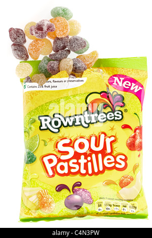 Packet of Rowntrees sour pastilles Stock Photo - Alamy
