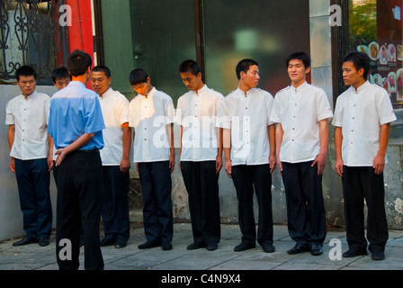 Group of Chinese workers Beijing China Stock Photo: 21429218 - Alamy