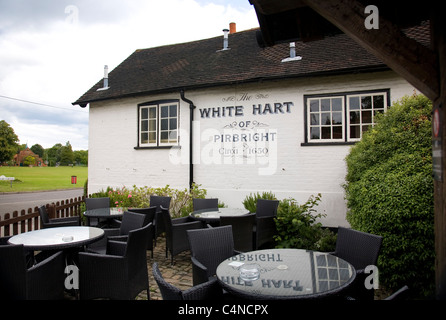 White Hart Pub in Pirbright - Surrey - England Stock Photo - Alamy