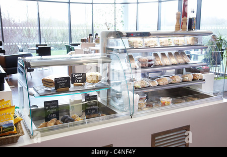 Selection of sandwiches and other food items at a office canteen Stock ...