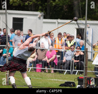 Scottish Highland Games Hammer throw at Glengarry Gathering, Scotland ...