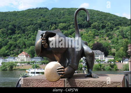 Bridge Monkey, Heidelberg, Baden-Württemberg, Germany Stock Photo - Alamy