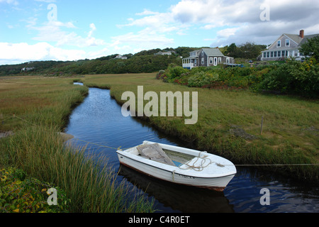 Boat in Menemsha Stock Photo - Alamy