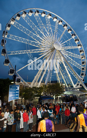 In south africa cape town city skyline from table mountain Stock Photo ...