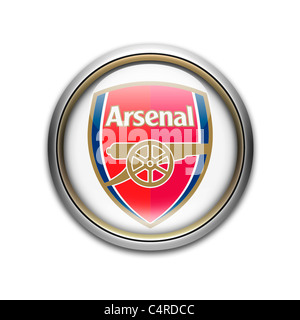 Arsenal FC logo symbol flag Stock Photo - Alamy