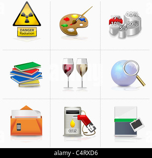 various types of application icons Stock Photo - Alamy