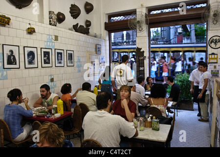 Interior of Bar do Mineiro, a traditional bar located in the bohemian ...