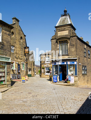The village of Haworth in 'Bronte Country', Yorkshire, showing the ...