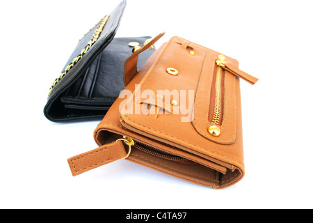 Wallets isolated on white background. Wallets isolated Stock Photo - Alamy