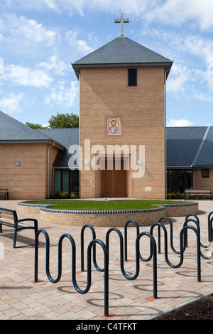Modern Brick Church Stock Photo - Alamy