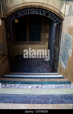 The Scotsman Steps, 104 different marble steps, Edinburgh, Scotland ...