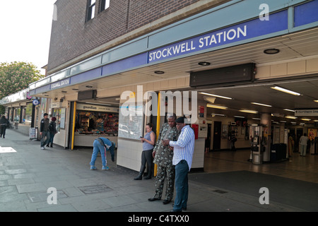 Entrance to Stockwell tube station, site of the July 2005 Police ...