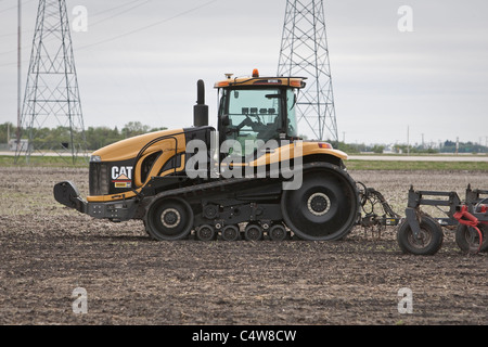 A Caterpillar Challenger MT865 (CAT MT865) tractor is pictured on a ...