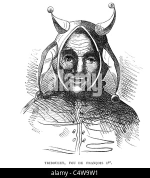 Jester - portrait of a medieval court fool, 15th century. Print by R ...