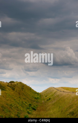 Devil's Ditch (also called Devil's Dyke) an Anglo-Saxon earthwork in ...