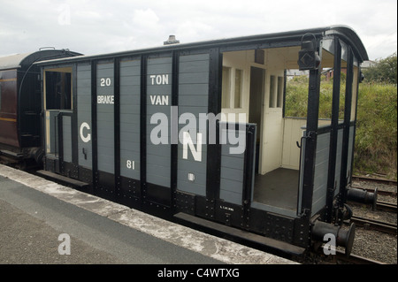 Interior of an old railway brake van at High Peak Junction, Cromford ...