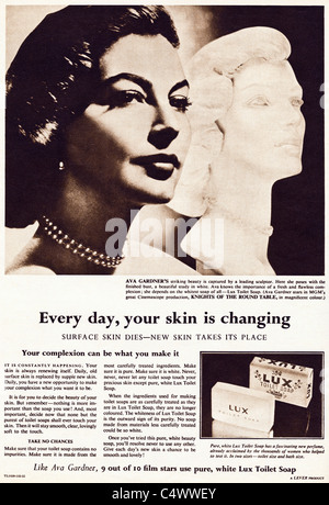 LUX SOAP advert with film star celebrity Lucille Ball. Original ...