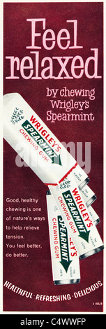 WRIGLEY'S CHEWING GUM advert Original advertisement from 1950s period ...