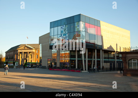 Quad Centre Market Place Derby England Stock Photo - Alamy