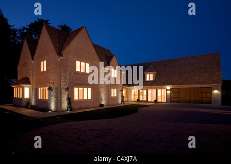 Large modern new detached house in a town in West Sussex, England, UK ...
