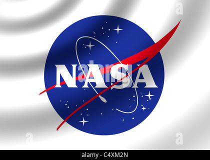 NASA logo flag symbol Stock Photo - Alamy