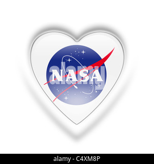 NASA logo flag symbol Stock Photo - Alamy