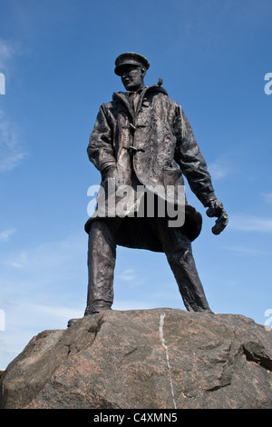 Sir David Stirling, founder of the SAS, memorial statue, near Stirling ...