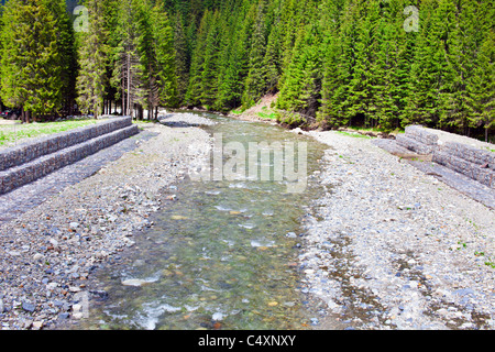 Landscape from Lotru river source in Romanian Carpathians mountains ...