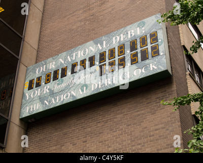The National Debt Clock in New York is seen on Tuesday, May 10, 2011 ...