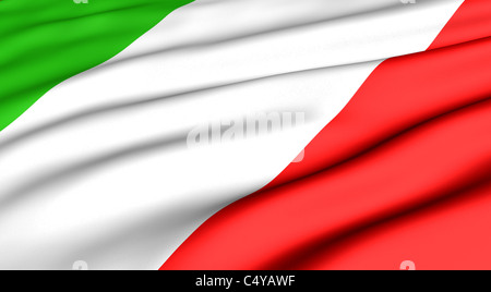 Flag of Italy. Close up. Front view Stock Photo - Alamy