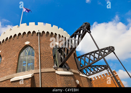 Water pump of beam engine at De Cruquius steam powered water pumping ...
