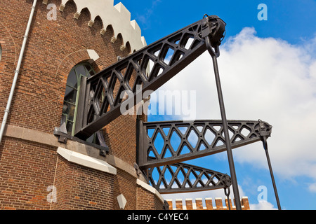 Water pump of beam engine at De Cruquius steam powered water pumping ...
