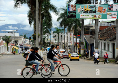 Street scene in Fusagasuga, Colombia Stock Photo - Alamy