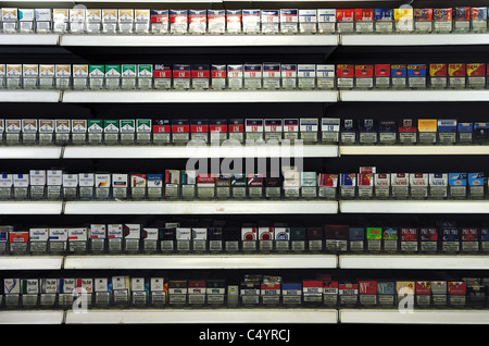 cigarettes cigarette selling shop display fag fags tobacco corner ...