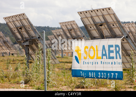 A photo voltaic solar power station in Ecija, Andalucia, Spain Stock ...