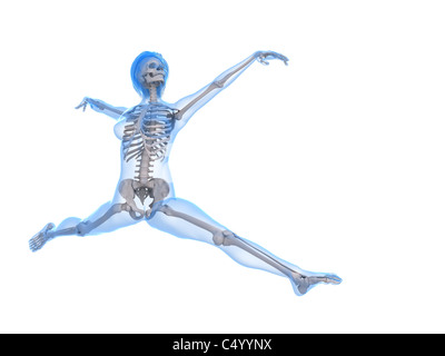 Female dancing skeleton Stock Photo - Alamy
