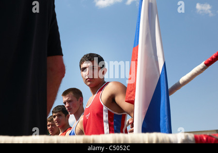 International Youth Boxing Tournament, a Russian boy, Berlin, Germany ...