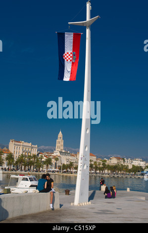 Matejuska pier Split Dalmatia Croatia Europe Stock Photo - Alamy