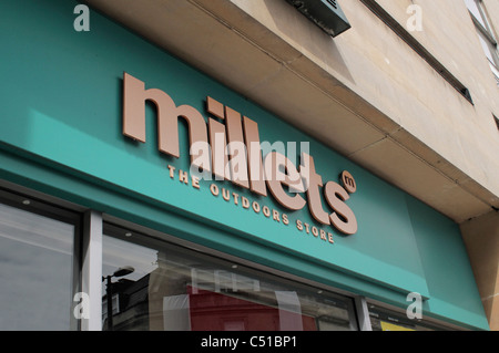 Millets Shop Shopfront Stock Photo - Alamy