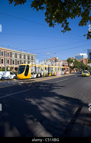 Electric Tram on St Victoria Parade, Melbourne, Victoria Stock Photo ...