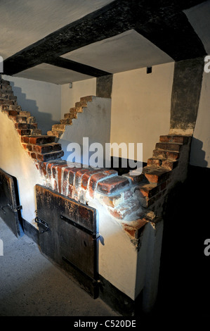 Inside a block of the Nazi concentration camp Auschwitz Birkenau Stock ...