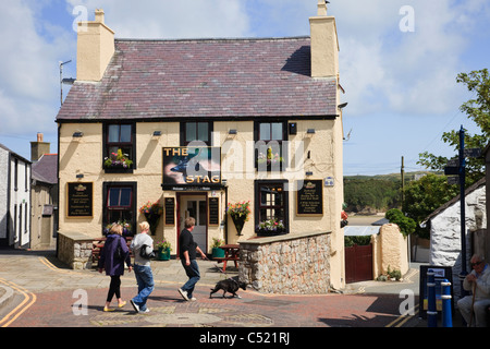 The Stag Inn (the Most Northerly Pub in Wales) in the Fishing Village ...