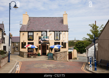 The Stag Inn (the Most Northerly Pub in Wales) in the Fishing Village ...