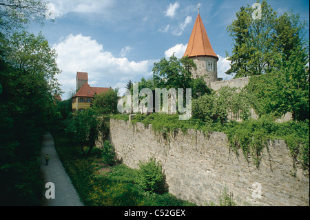 Medieval walled town in Bavaria, Germany Stock Photo - Alamy