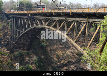 Steel Bridge, Victoria Falls Bridge over the Zambezi River, Zimbabwe ...