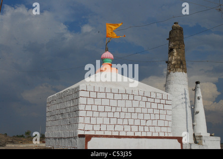 malganga temple in river side Stock Photo - Alamy