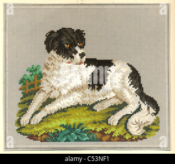 Berlin wool work pattern of dog from Hertz & Wegener, Berlin Stock ...