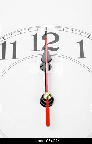12 noon clock Stock Photo - Alamy