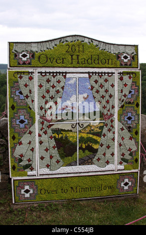 The village of Over Haddon near Bakewell in the Peak District ...