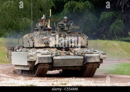 A British Army Challenger II main battle tank on display at a public open day at Fulwood ...